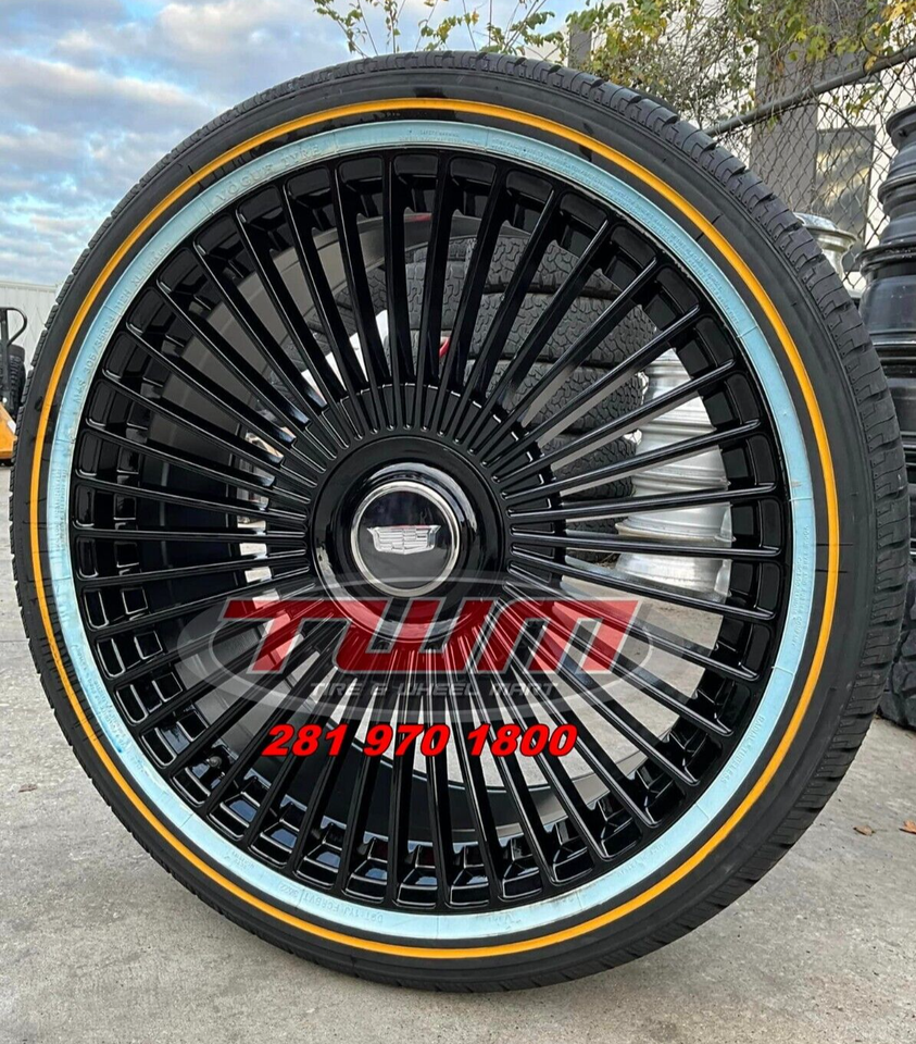 NEW 24" INCH CADILLAC ESCALADE RIMS Wheels Tire 4 set 6X139VOGUE TIRES ...