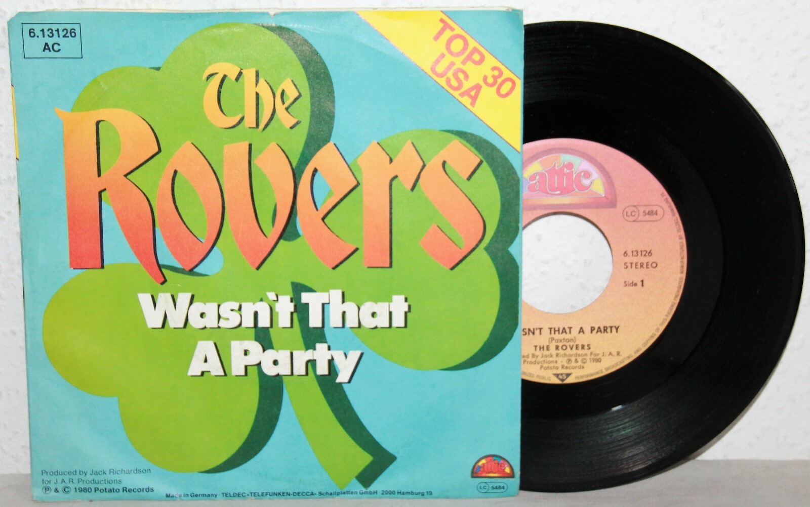 7" Vinyl - THE ROVERS - Wasn´t That A Party | eBay