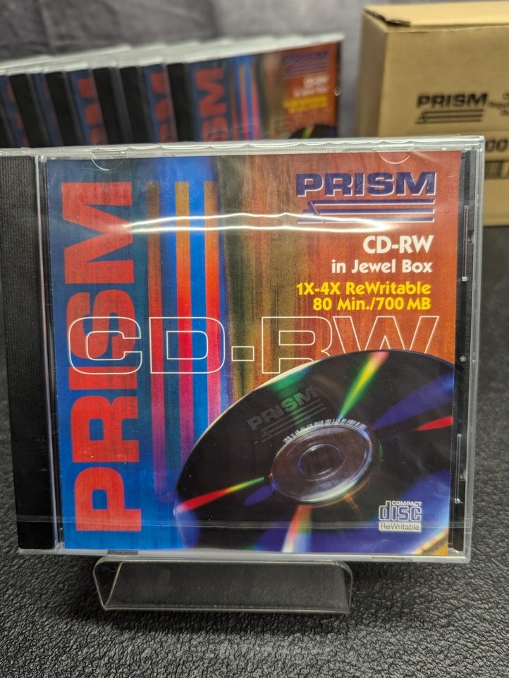 10 Prism CD-RW: Rewritable 1x-4x, 700 MB, 80 min | eBay UK