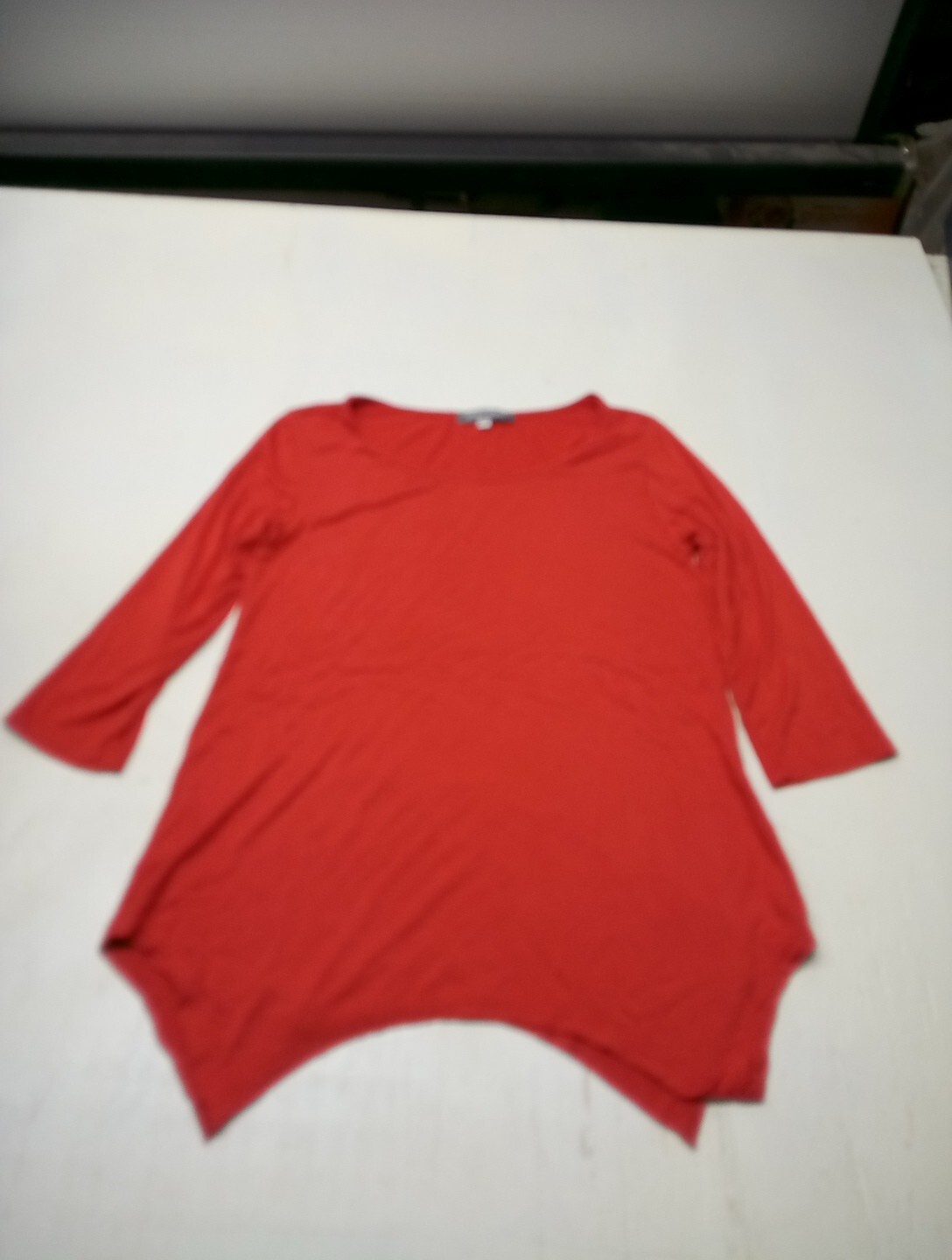Jamby Styles 3/4 sleeve Round Neck Red Women Shirt - size Small | eBay
