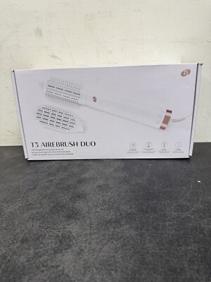T3 AireBrush Duo Interchangeable Hot Air Blow Dry Brush - White | eBay