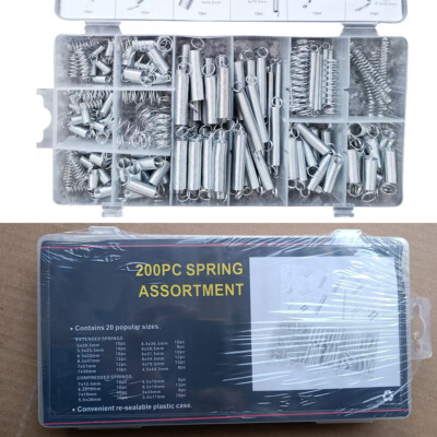 200X Assorted Coil Spring Small Metal Steel Expansion Compressed ...