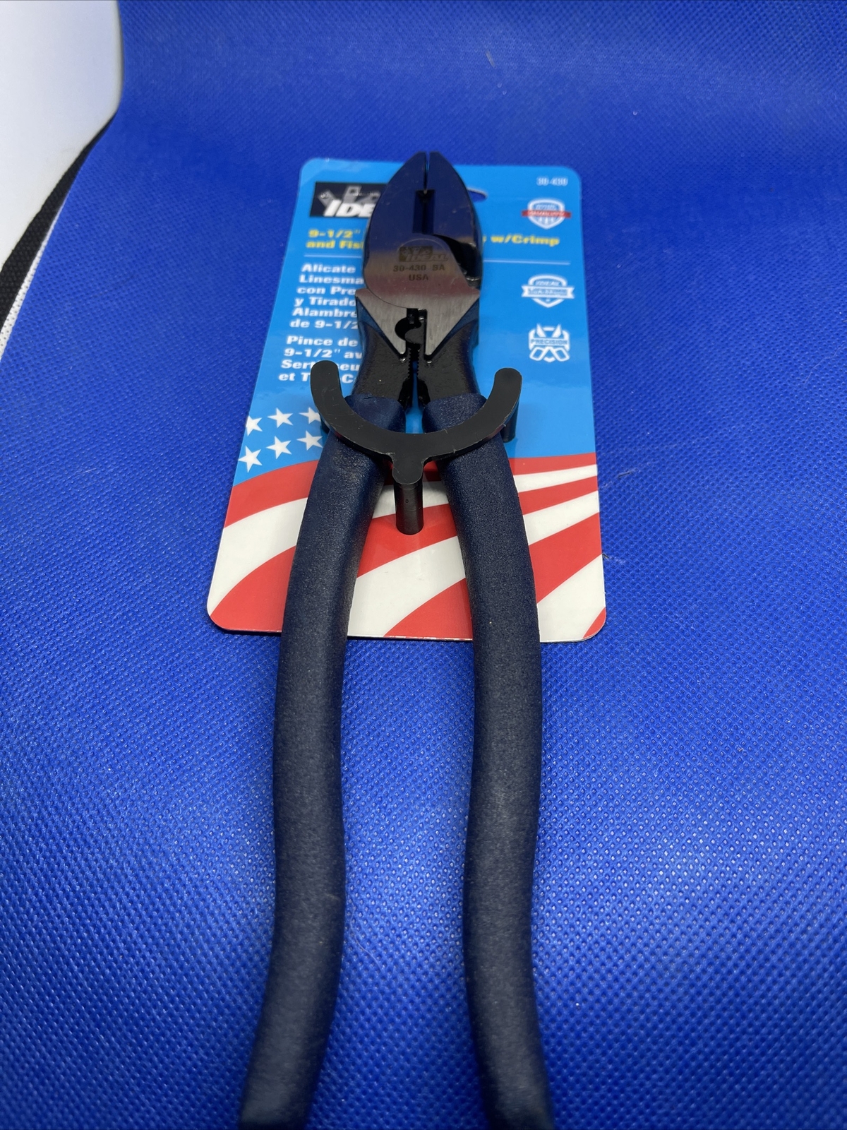 Ideal 9.5" Linesman Pliers With Crimp & Fish Tape Puller 30-430 - Brand ...