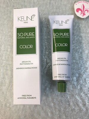 Keune So Pure Color # 9.12 Very Light Ash Pearl Blonde 2.1 oz Natural ...