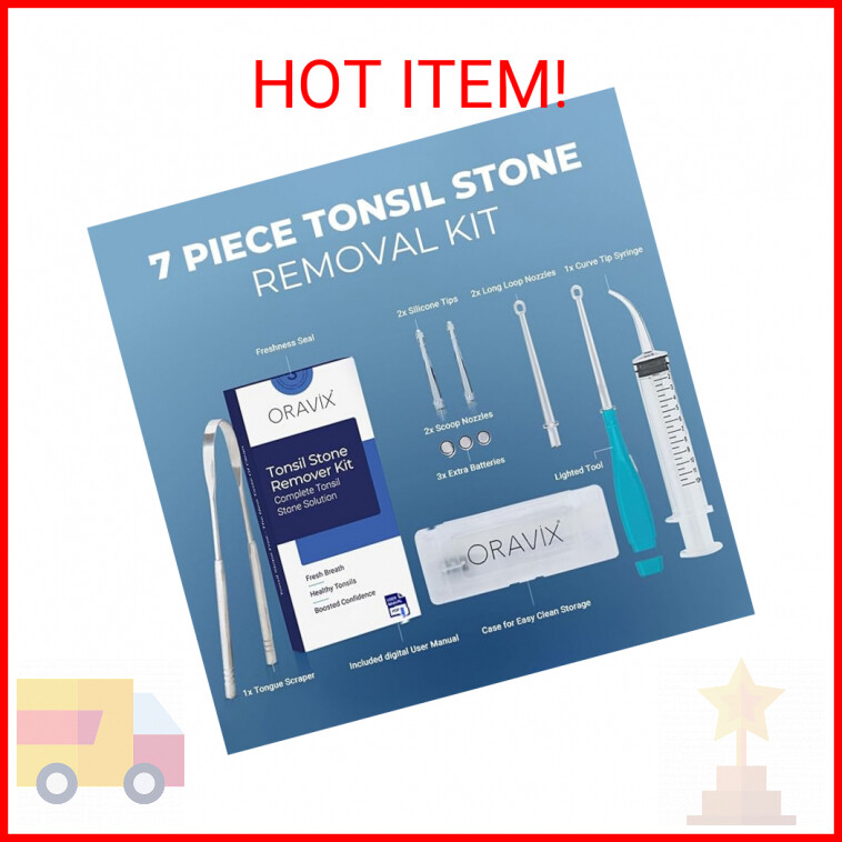 ORAVIX Tonsil Stone Removal Kit - Tonsil Stone Remover - Tonsillolith ...