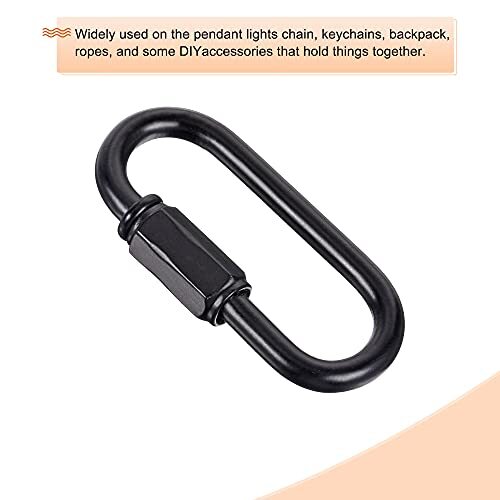 Chain Connectors 4mm Thick Quick Link Screw Lock Oval Clips For ...