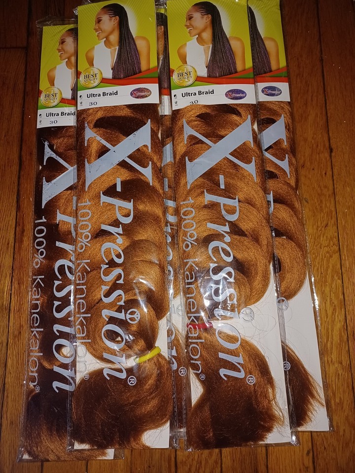 X-pression Xpression Expression 82" Ultra Braiding Hair 10 packs color ...