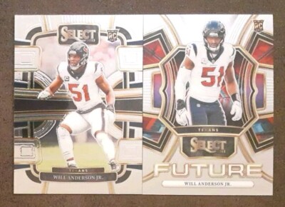 WILL ANDERSON JR RC lot (2) 2023 Select Future and Base Rookie Texans. A2D | eBay