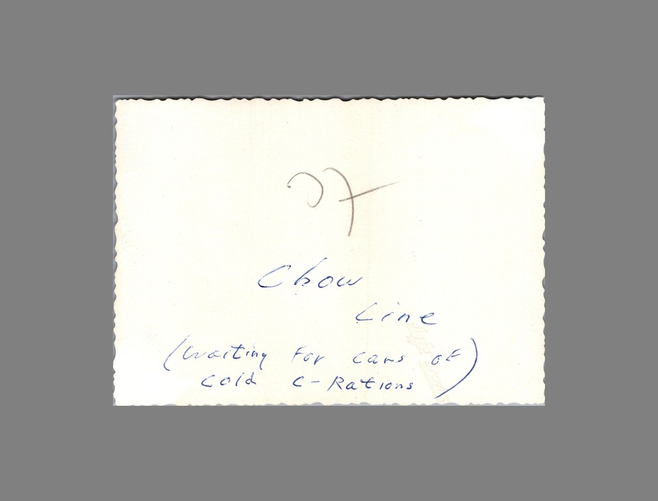 WW2 Photo U.S. GI Troops Chow Line C-Rations Germany | eBay