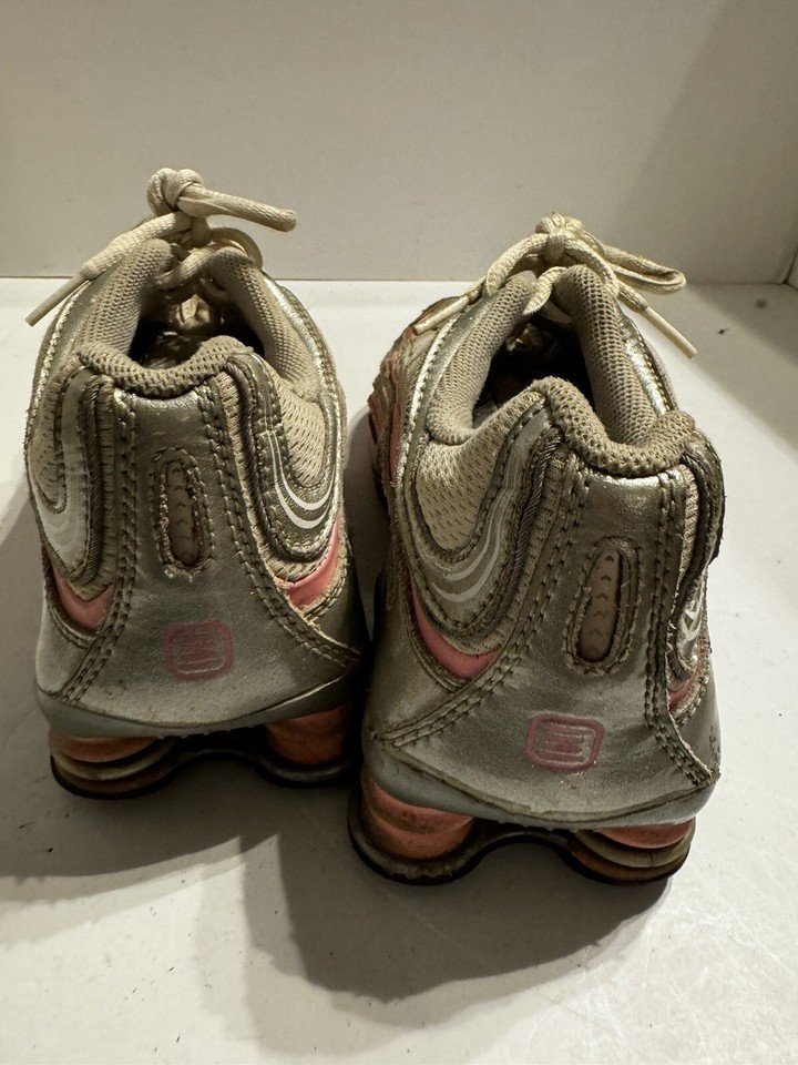 Nike Shox M1 Running Shoes Girls Youth Size 6 White Pink 349619-101 | eBay