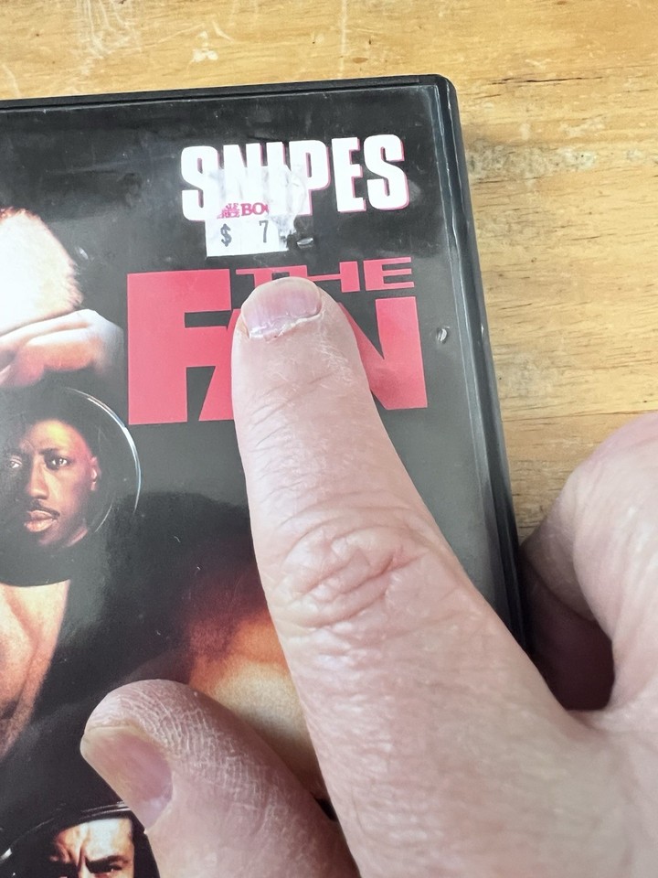 The Fan Movie on DVD 1996, widescreen and standard Robert De Niro ...