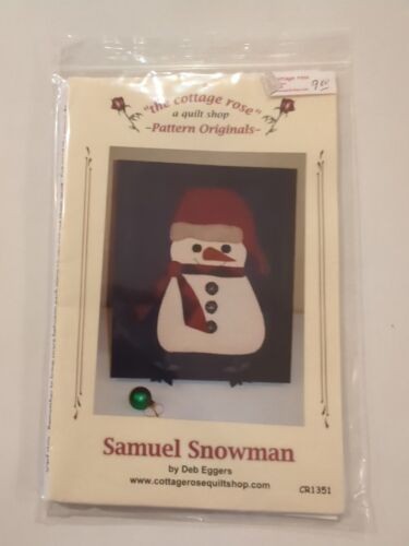 Samuel Snowman Wall Hanging Pattern by Deb Eggers of The Cottage Rose ...