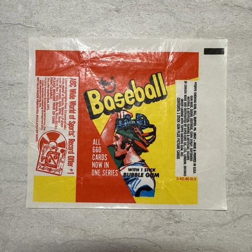 1973 topps baseball wax pack wrappers Lot Of 6 Catcher Variation | eBay