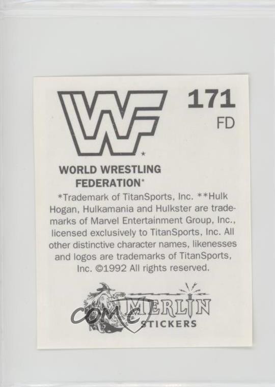 1992 Merlin WWF Album stickers Bob Backlund #171 | eBay