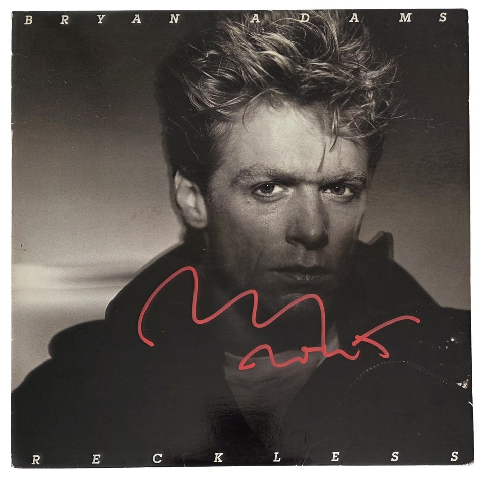 Bryan Adams Signed Reckless Album COA Exact Proof Autographed Vinyl ...