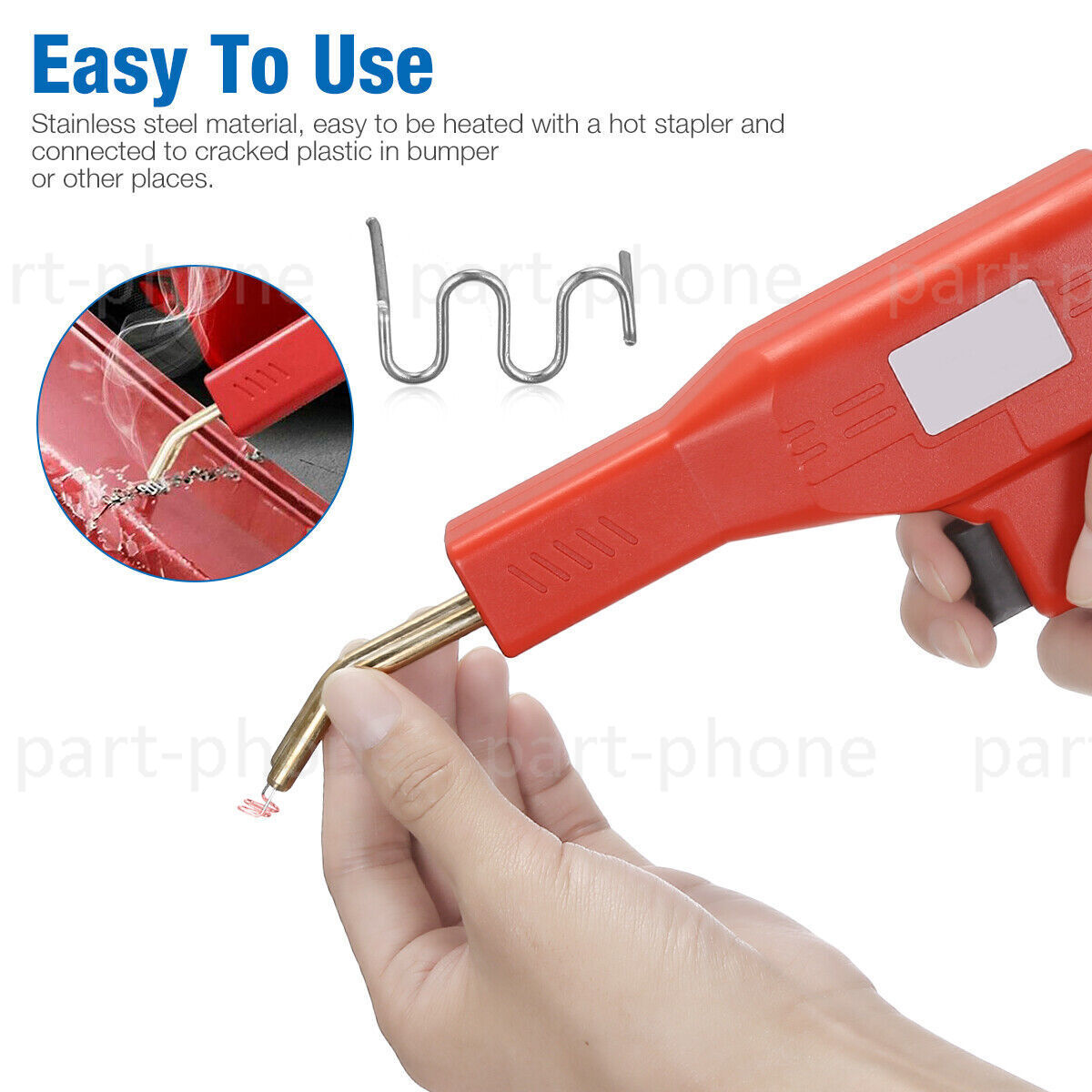 0.8mm Hot Staples Plastic Welding Wave Stapler for Car Bumper Repair ...
