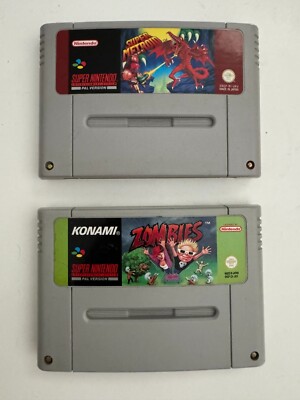 SUPER METROID + ZOMBIES BUNDLE! SNES PAL NINTENDO RARE - *AUSSIE SELLER ...
