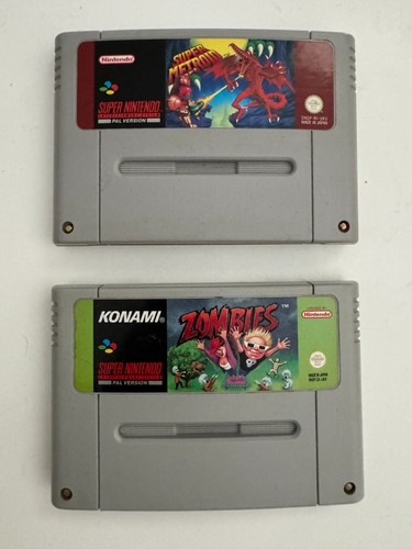 SUPER METROID + ZOMBIES BUNDLE! SNES PAL NINTENDO RARE - *AUSSIE SELLER ...