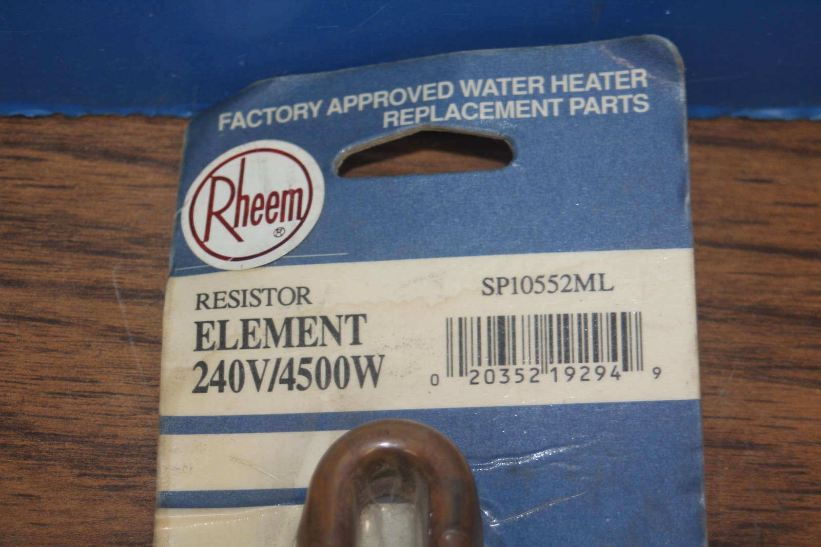 Rheem Resistor Element SP10552ML | eBay
