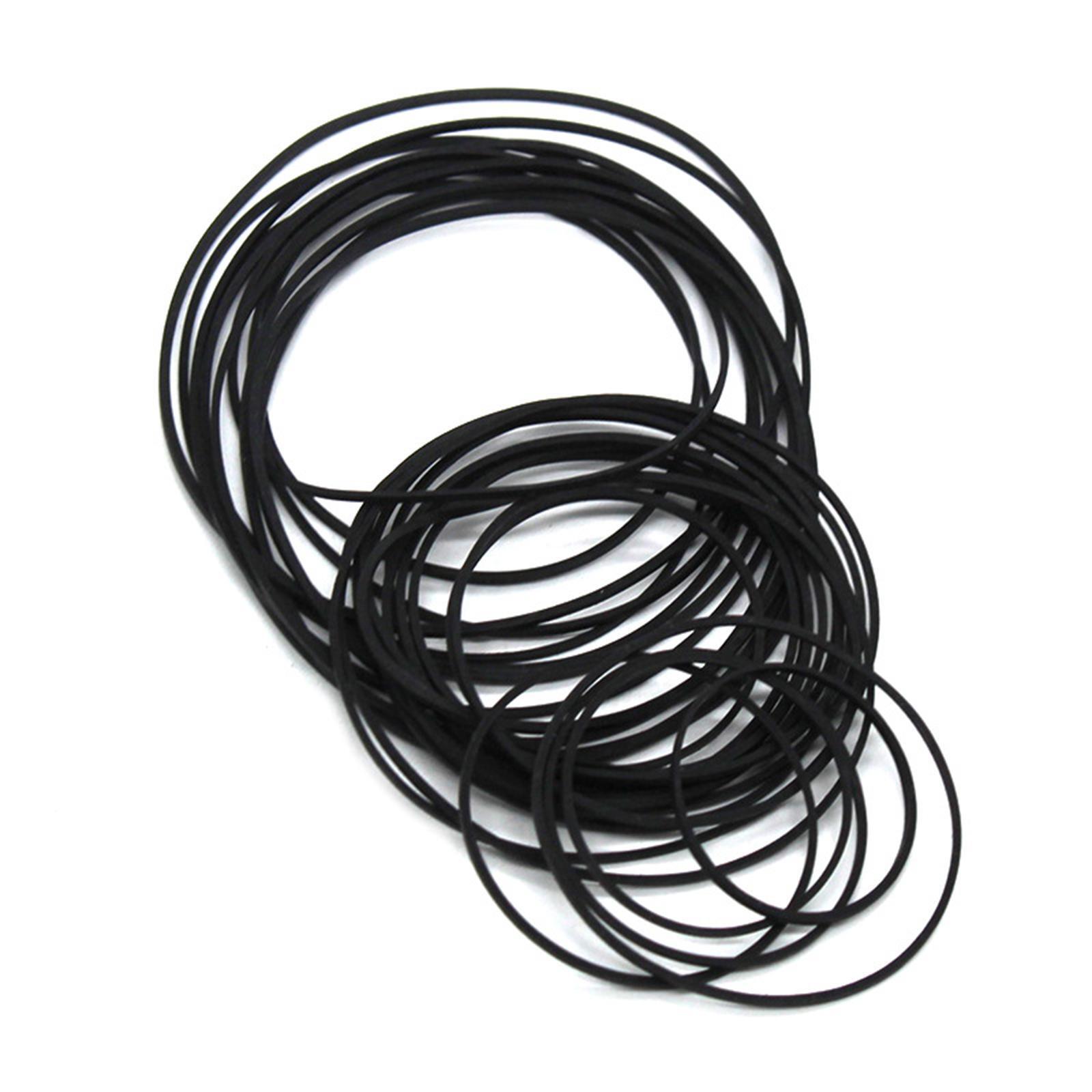 28Pcs Pulley Rubber Band Round Belting Lightweight Transmission Belt ...