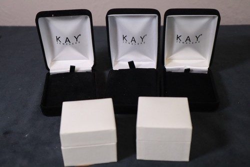 Lot Five Empty Pandora/Kay Jewelers-1 Ring 1 Charm 3 Necklaces | eBay