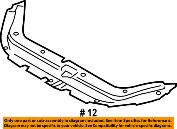 5328942010 Genuine Toyota Cover Radiator Support Opening 53289-42010 ...