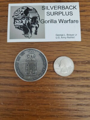 509th Parachute Infantry BN Airborne Combat Team Geronimo coin | eBay