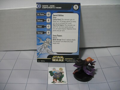 =Star Wars Miniatures REBEL STORM Mara Jade, Emperor's Hand 30/60 with ...