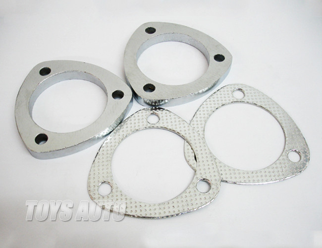 Rev9 2x 3 BOLT 3.5" Inlet Exhaust Downpipe Down Pipe Flange Adapter ...