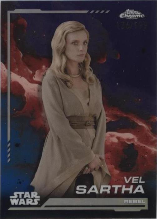 Vel Sartha - 2024 Topps Chrome Star Wars #15 Kamino Aqua Refractor /199 ...