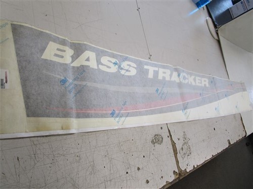 BASS TRACKER DECAL MAIN STBD BLACK/RED 86" X 10 3/4" TR157794 MARINE ...