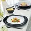 Luminarc CARINE DINNER SET 30pc 6 Persons Black & White Tempered Glass ...