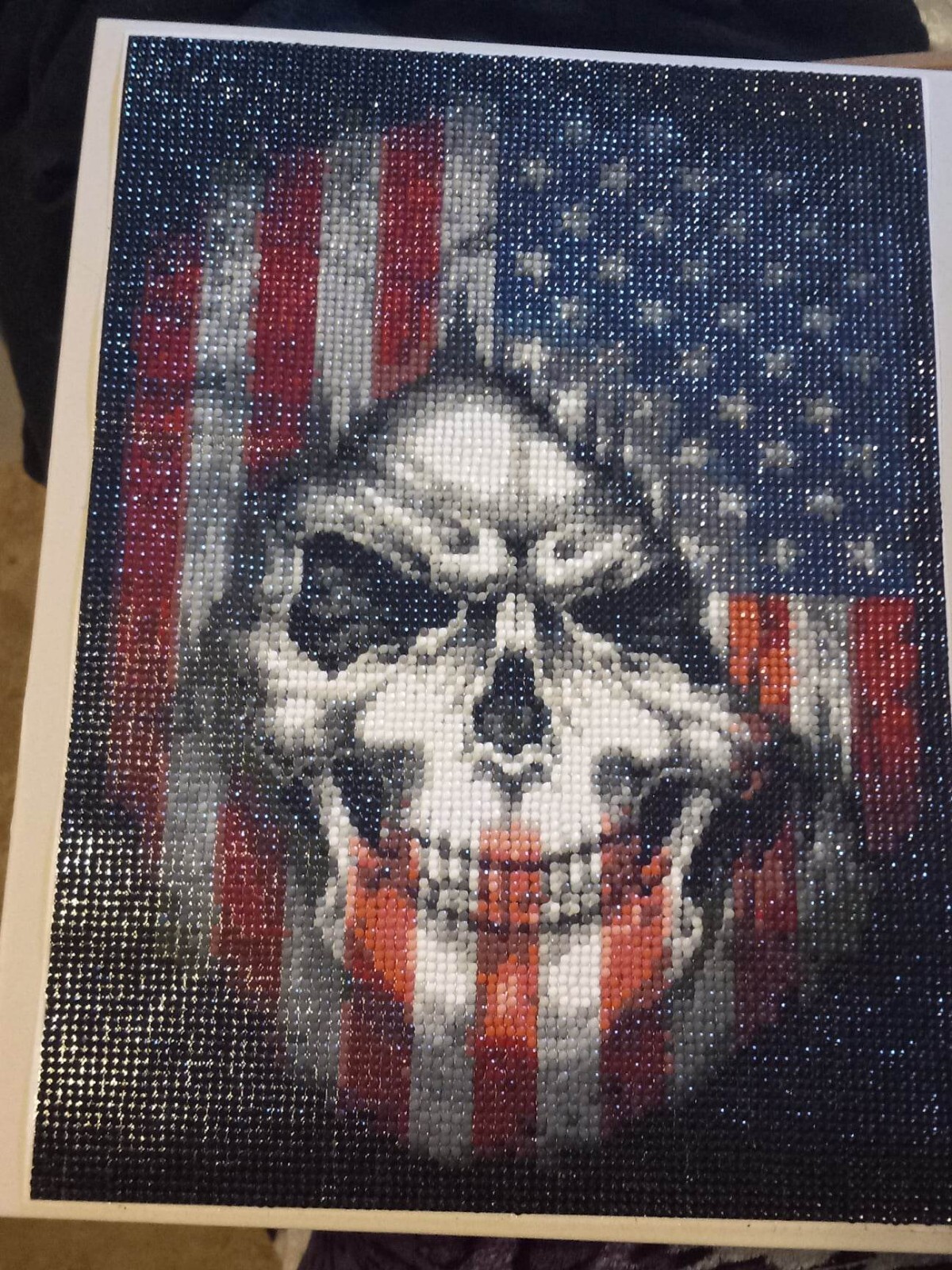 USA hooded skull Diamond Art 30x40cm | eBay