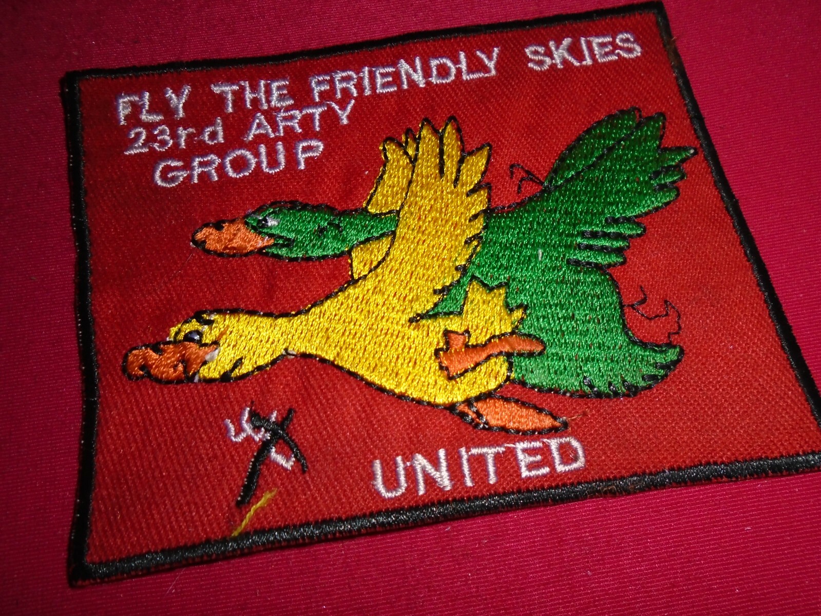 23rd Infantry Div. ARTY GROUP "Fly The Friendly Skies United" Vietnam ...