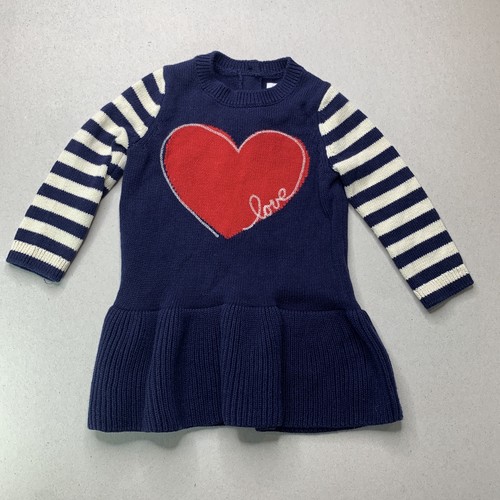 Girls size 0, GAP, knitted cotton long sleeve dress, EUC | eBay Australia