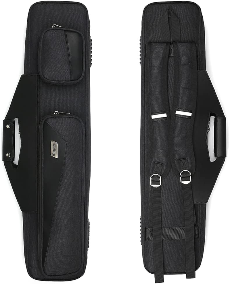 Pool Cue Case 4X4 with Backpack Straps Carrying Case for 4 Pool Cues ...
