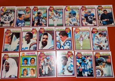 Lot of 19 Topps 1979 Minnesota Vikings NFL Football Cards Tarkenton ...