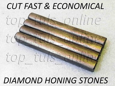 DIAMOND HONNING STONES METAL BOND 3/8" x 3/8" x 4" 200/230 GRIT CUT ...
