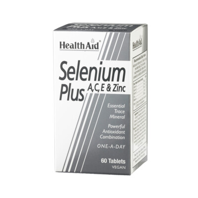 HEALTH AID Selenium Plus 200Μg Α, C, Ε, Zn 60 Tabs | eBay