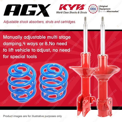 Front KYB AGX PERFORMANCE Shocks Sport Low Coil Springs for SUBARU ...
