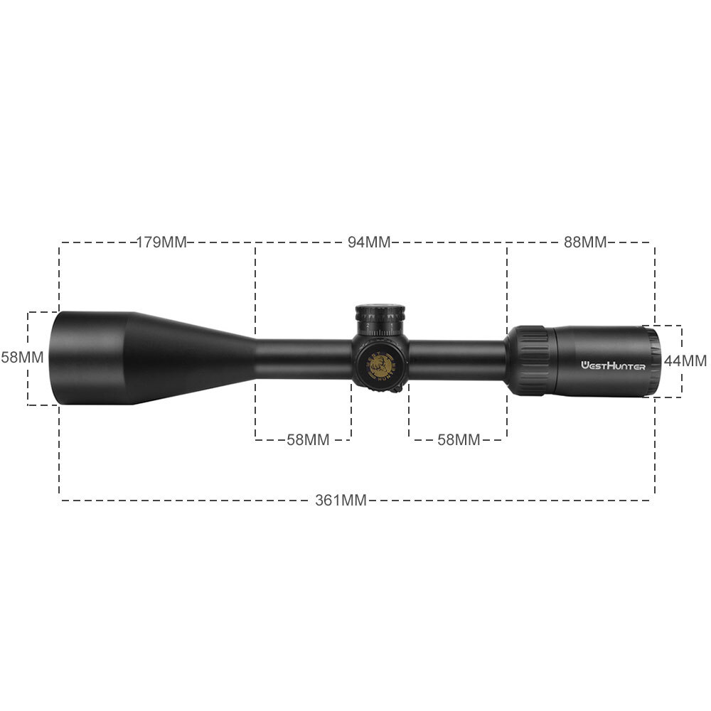 WestHunter WHT-C 6-24X50 SFP Scope Long Range Side Parallax Hunting ...