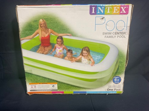 Intex Swim Center Family Pool, Green, 103" X 69" X 22" BRAND NEW NEVER ...
