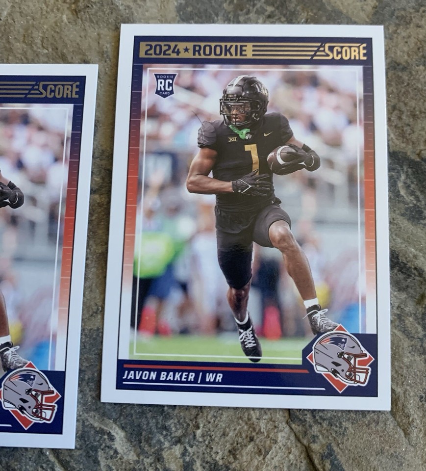 Javon Baker 2024 Rookie Card. Score Panini. New England Patriots | eBay