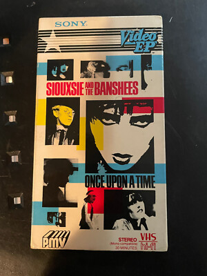 VTG 1983 SIOUXSIE AND THE BANSHEES ONCE UPON A TIME VHS VIDEO EP GOTH ...