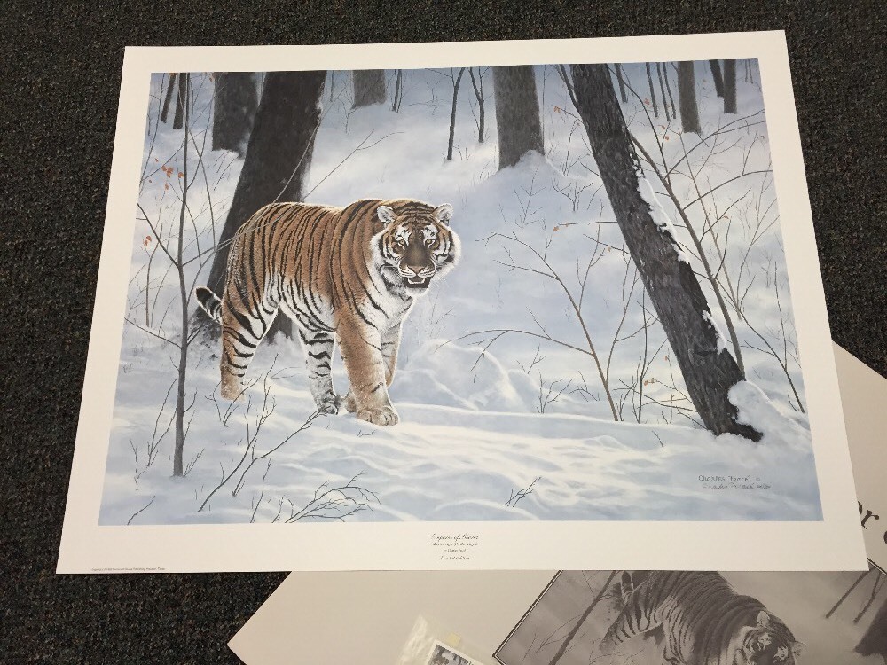 Charles Frace EMPEROR OF SIBERIA (Tiger) 1992 Stamp 30" S/# lithograph ...