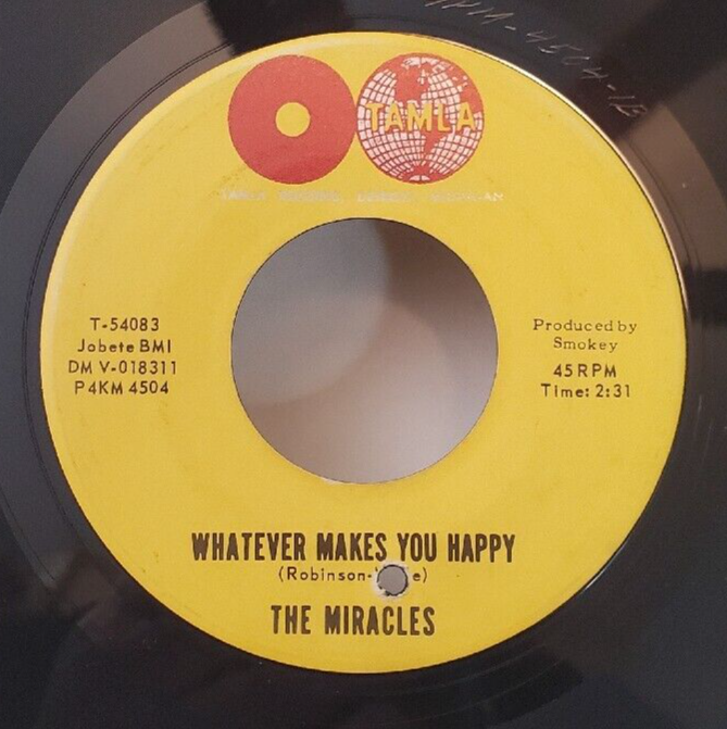 Miracles MICKEY'S MONKEY / WHATEVER MAKES YOU HAPPY (SOUL 45) #54083 ...