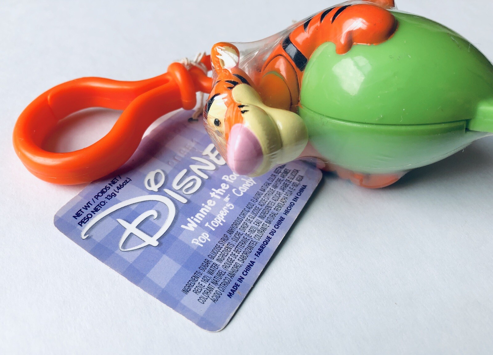 Vintage 2002 Cap Candy TIGGER Pop Toppers Lollipop Container bubble gum ...