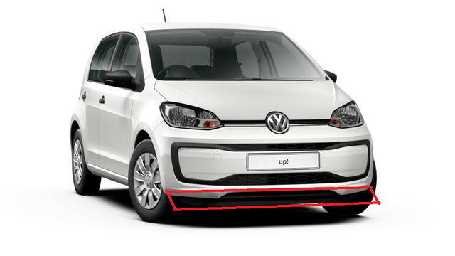 Genuine VW Volkswagen up Front Bumper Lower Center Spoiler 1ST805915 ...