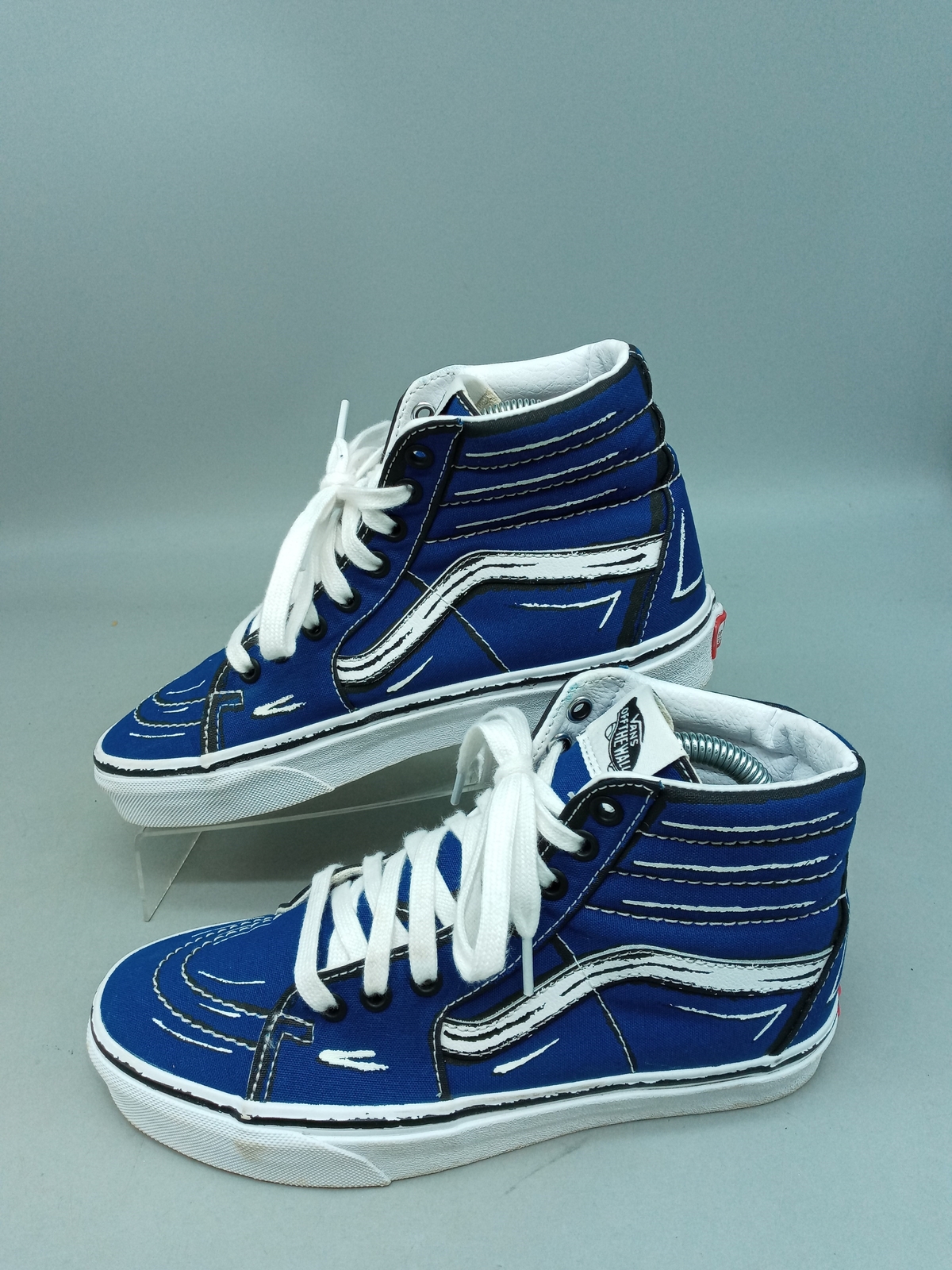 Vans Women's Sk8-Hi Cartoon Sketch True Blue Canvas S… - Gem