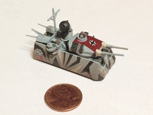 Takara Fantastic Weapon P1000 Ratte tank - German Navy Dazzle painting ...